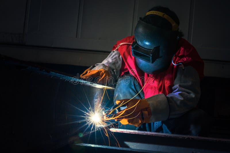 Worker welding stock image. Image of construction, equipment - 42964123
