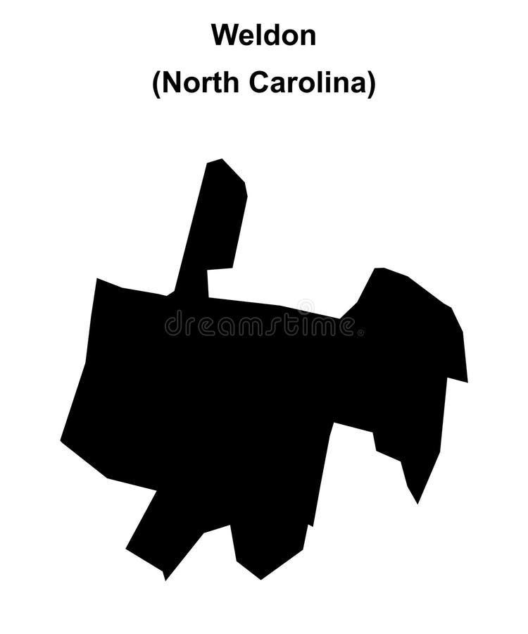 Weldon outline map stock vector. Illustration of north - 387549463