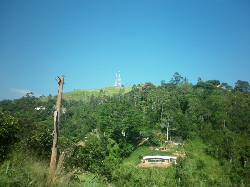 Welimada Town Communication Towers Stock Photo - Image of hospitial ...