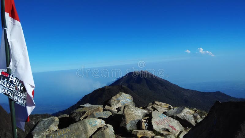 Welirang from Arjuno mount stock photo. Image of geology - 267041202