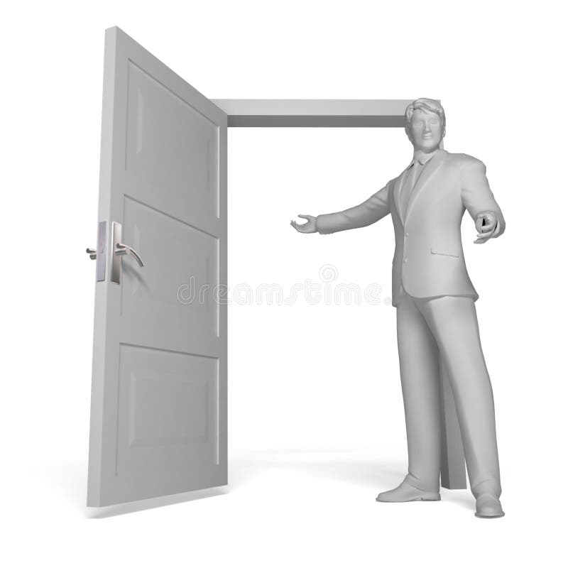 Open Deur Beleid Clipart