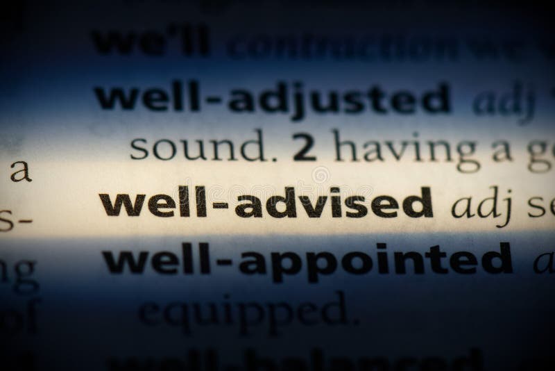 Well-advised stock image. Image of focus, education - 161578885