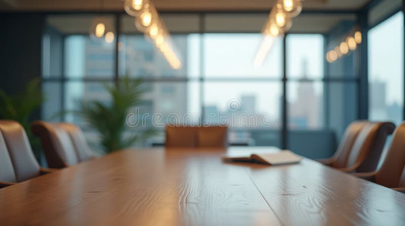 Well-Appointed Corporate Meeting Room Background Stock Image - Image of ...