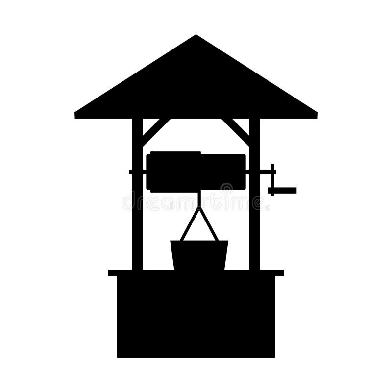 Water well icon stock vector. Illustration of water - 143442599