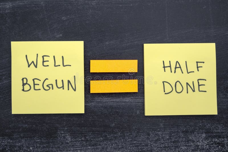 Well begun stock photo. Image of education, white, result - 36560082