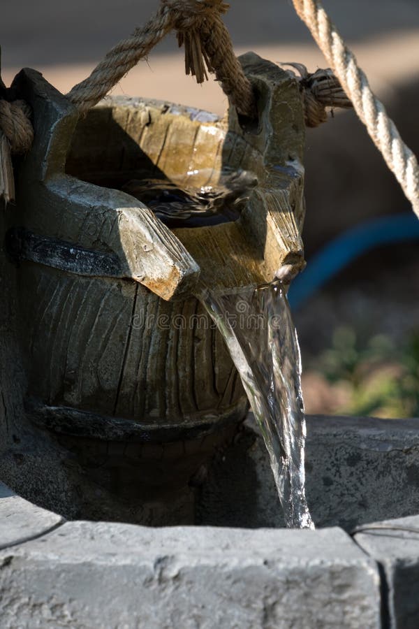 Pouring water stock image. Image of fountain, agriculture - 370643737