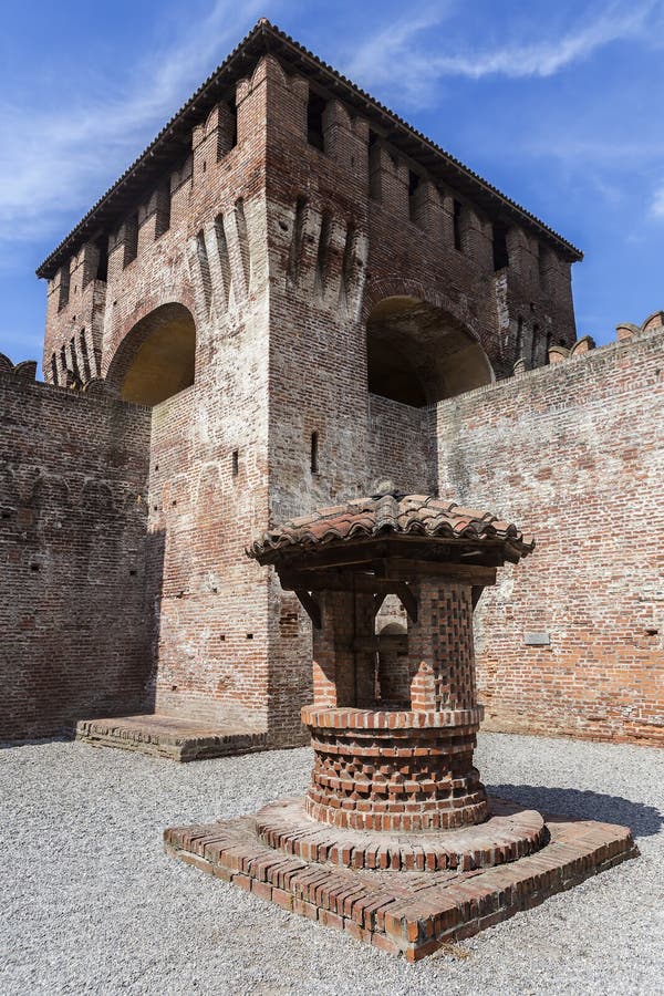 Well in the castle stock image. Image of town, fortification - 41205935