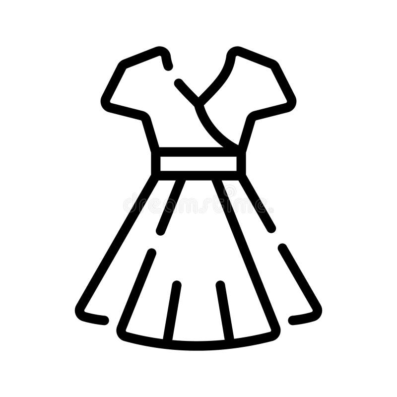 Frock Outline Stock Illustrations – 502 Frock Outline Stock ...