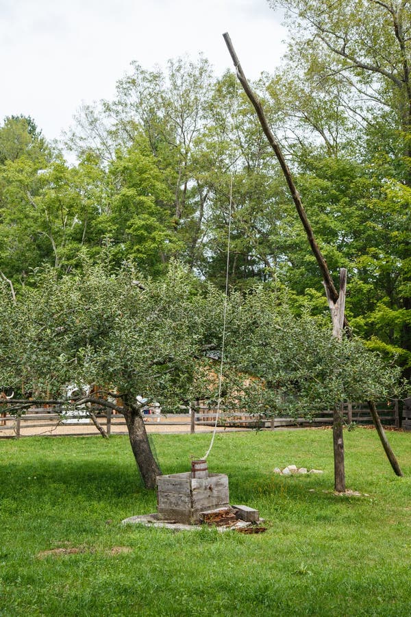 Well Crane for Water Outside Stock Image - Image of country, irrigation ...