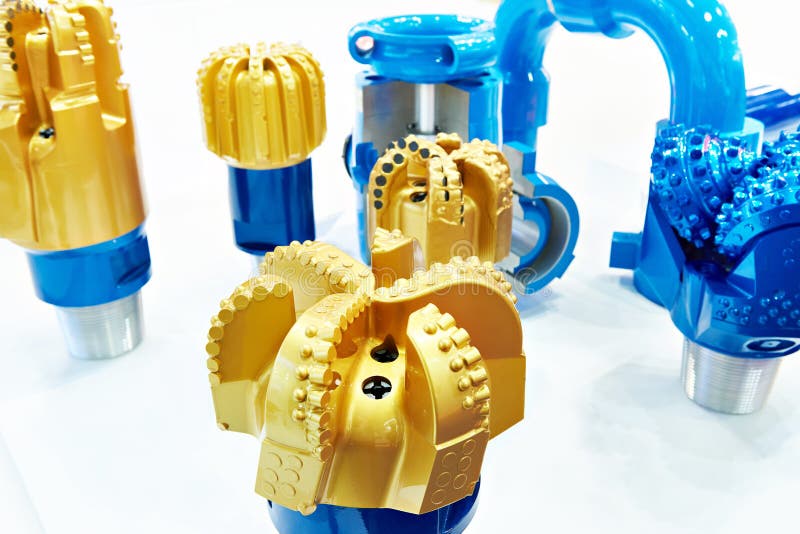 Well cutter heads stock image. Image of rock, metal - 151055933