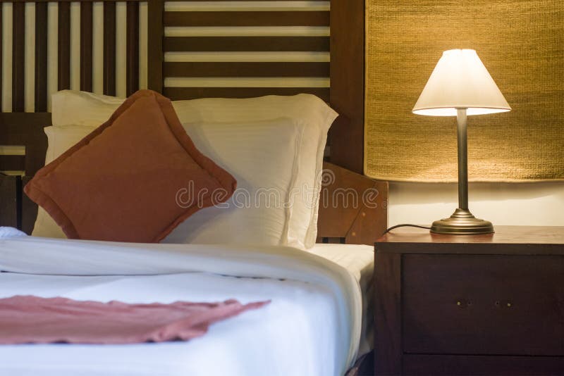 Well decorated Bed Room stock image. Image of inviting - 60839029