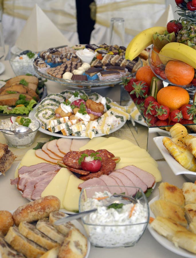 Decorated Food for a Birthday Party Stock Image - Image of tableware ...