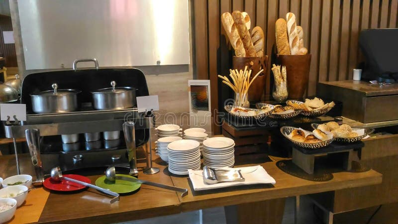 Well Decorated Kitchen of a Hotel,Interior Decoration Stock Image ...