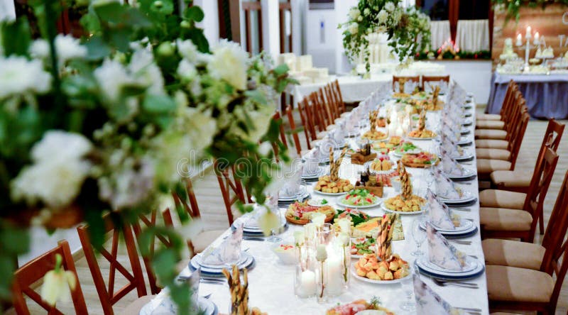 Well decorated table stock image. Image of decorated - 83606877