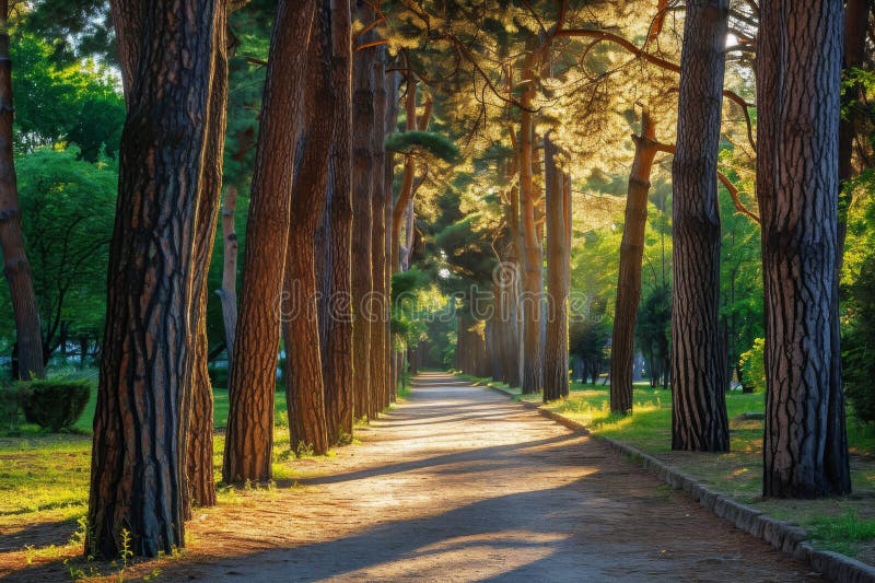 A Well-defined Path Surrounded by Trees, Creating a Shaded and Inviting ...