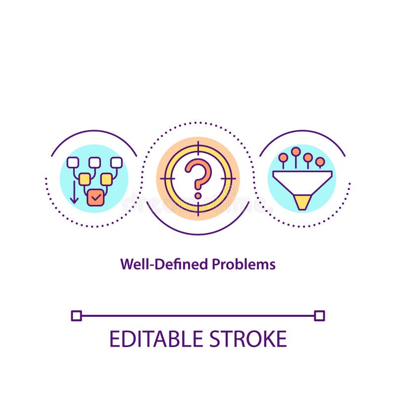 Ill-defined Problems Concept Icon Stock Vector - Illustration of ...
