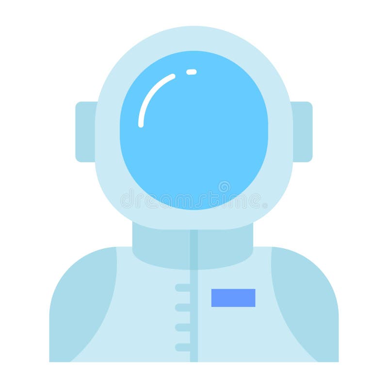 Well Design Vector of Astronaut in Trendy Style, Space Explorer Icon ...