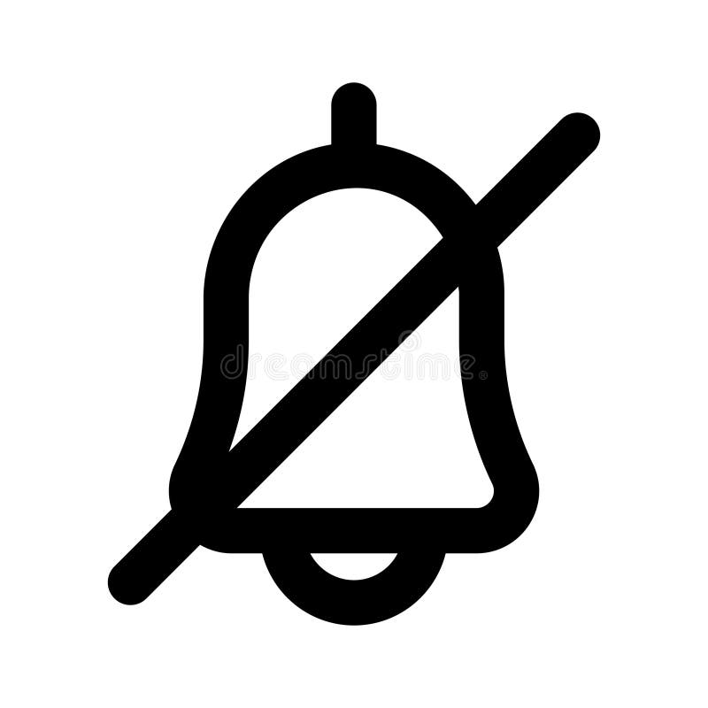 Well Design Vector Icon of Notification Turn Off in Editable Style ...