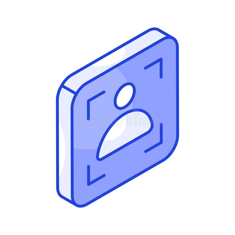 Well Designed Icon of User Recognition, User Scanning Vector Design ...