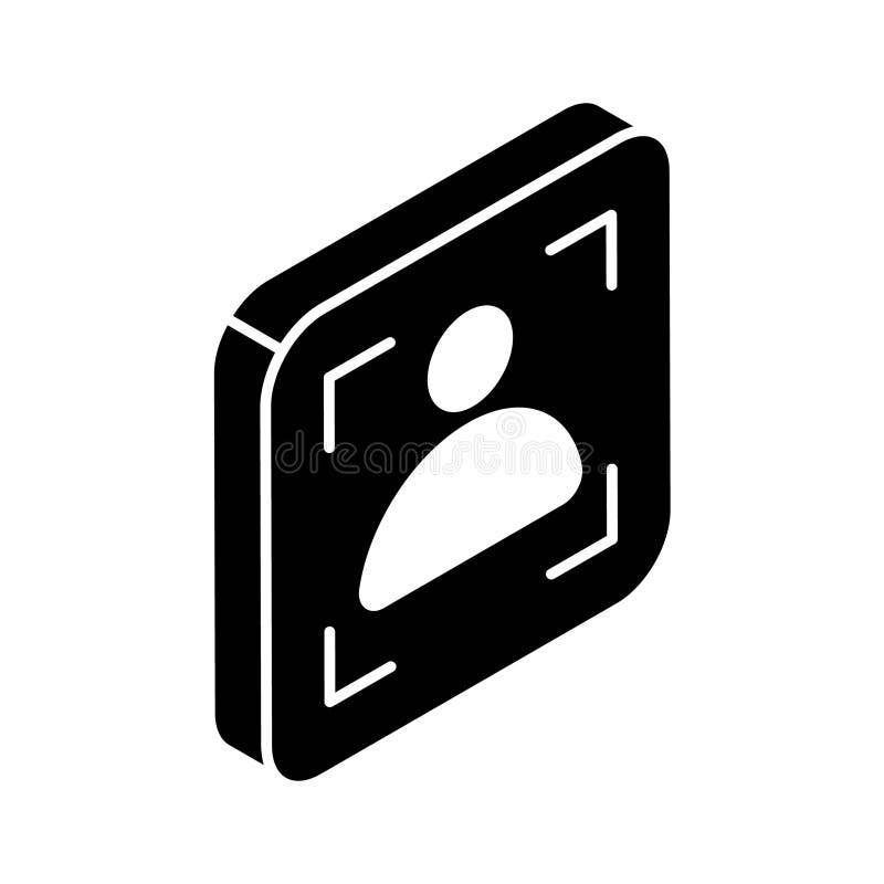 Well Designed Icon of User Recognition, User Scanning Vector Design ...