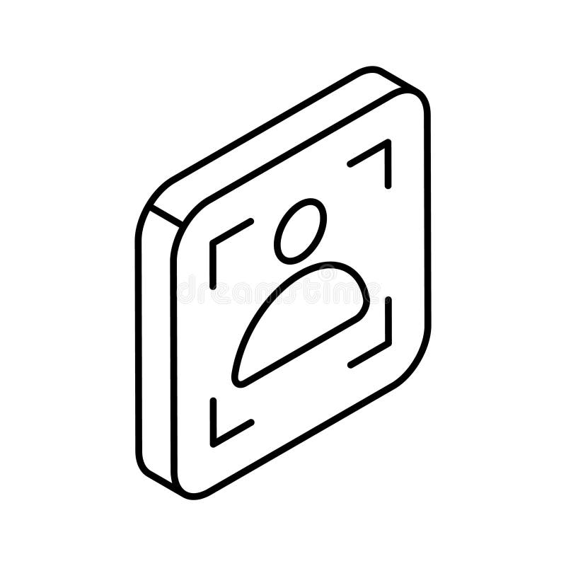 Well Designed Icon of User Recognition, User Scanning Vector Design ...