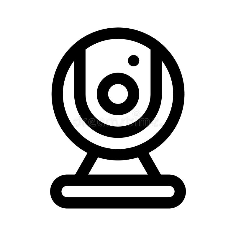 Well Designed Icon of Webcam in Flat Style, Computer Camera Vector ...