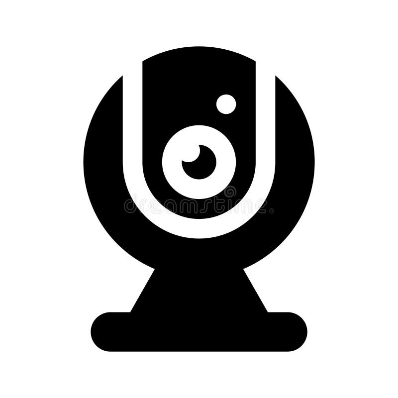 Well Designed Icon of Webcam in Flat Style, Computer Camera Vector ...