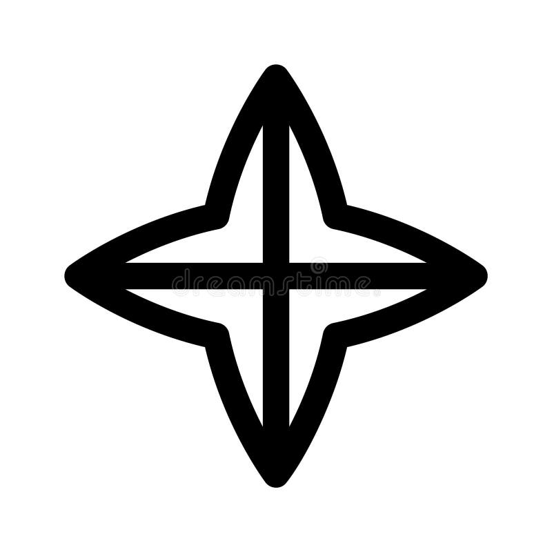 Well Designed Icon of Windrose in Editable Design Stock Vector ...