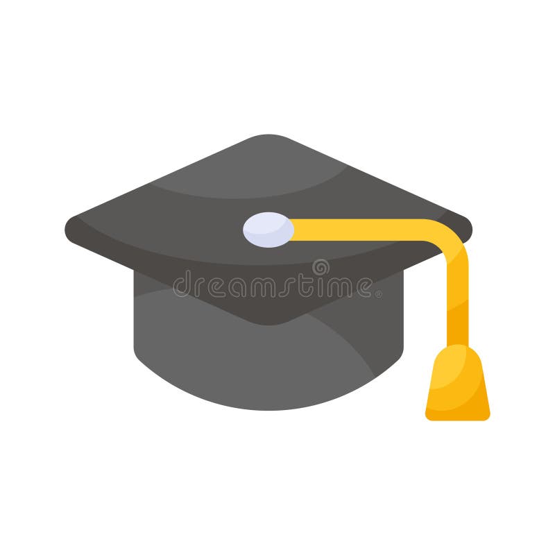 Well Designed Mortarboard Icon Represents Academic Achievement and ...
