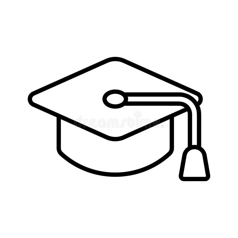 Well Designed Mortarboard Icon Represents Academic Achievement and ...