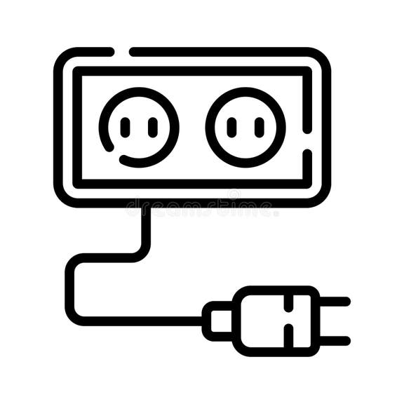 A Well-designed Outline Icon of Home Switchboard Panel Stock ...