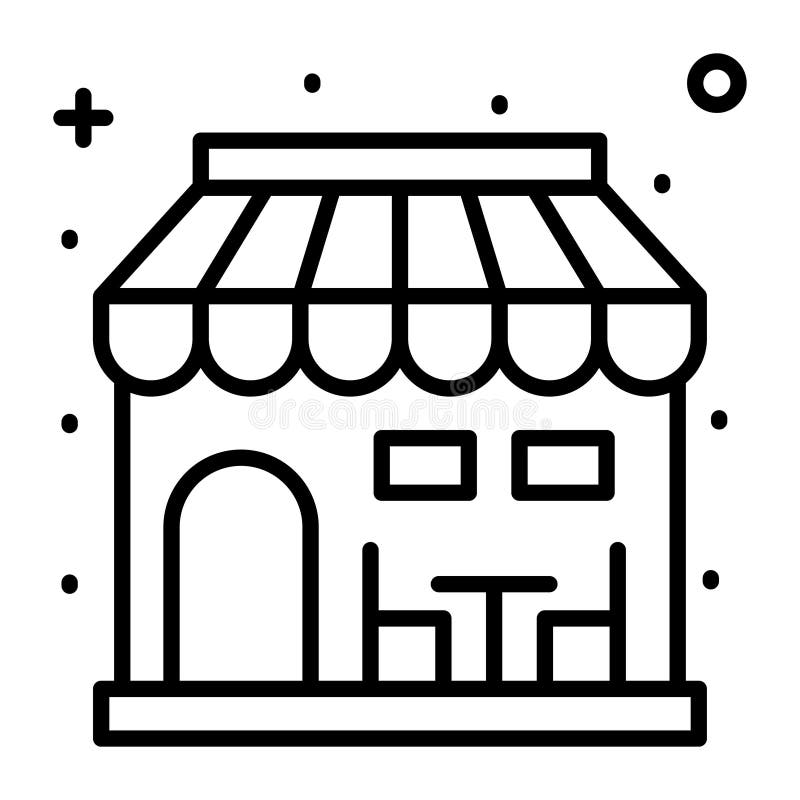 Well Designed Restaurant Building Vector in Trendy Style Stock Vector ...