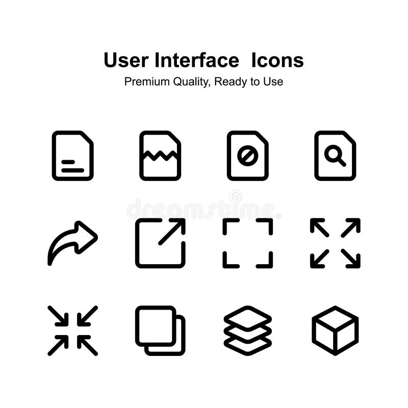 Well Designed User Interface Icons Pack, Ready To Use Stock Vector ... Well Designed User Interface Icons Pack, Ready To Use Stock Vector ...