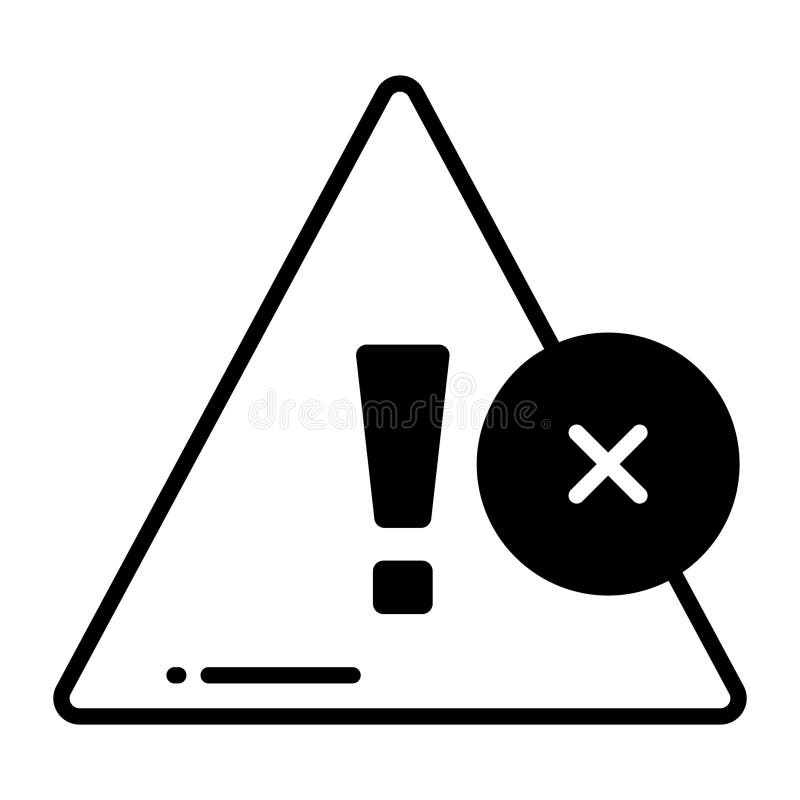 Well Designed Vector of Warning in Trendy Style, Editable Icon Stock ...