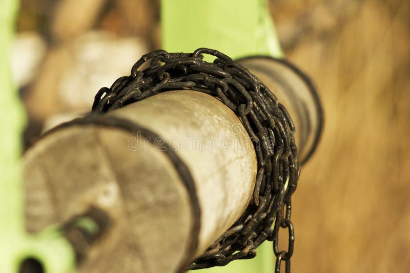 Well Detail stock image. Image of green, vintage, wood - 36417883