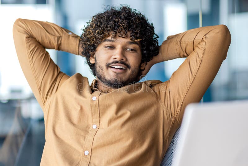 Well Done Businessman Successfully Completed Work and Project Inside ...