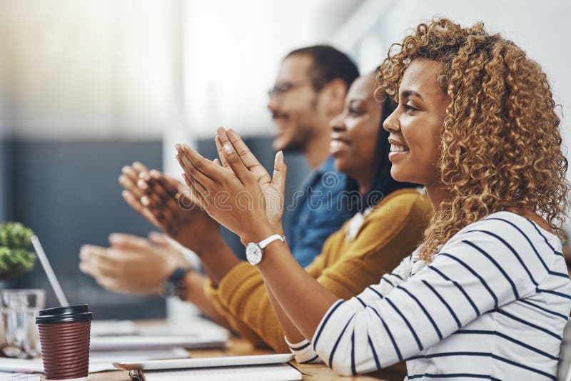 Well Done Great Job. a Group of Business People Clapping Hands. Stock ...