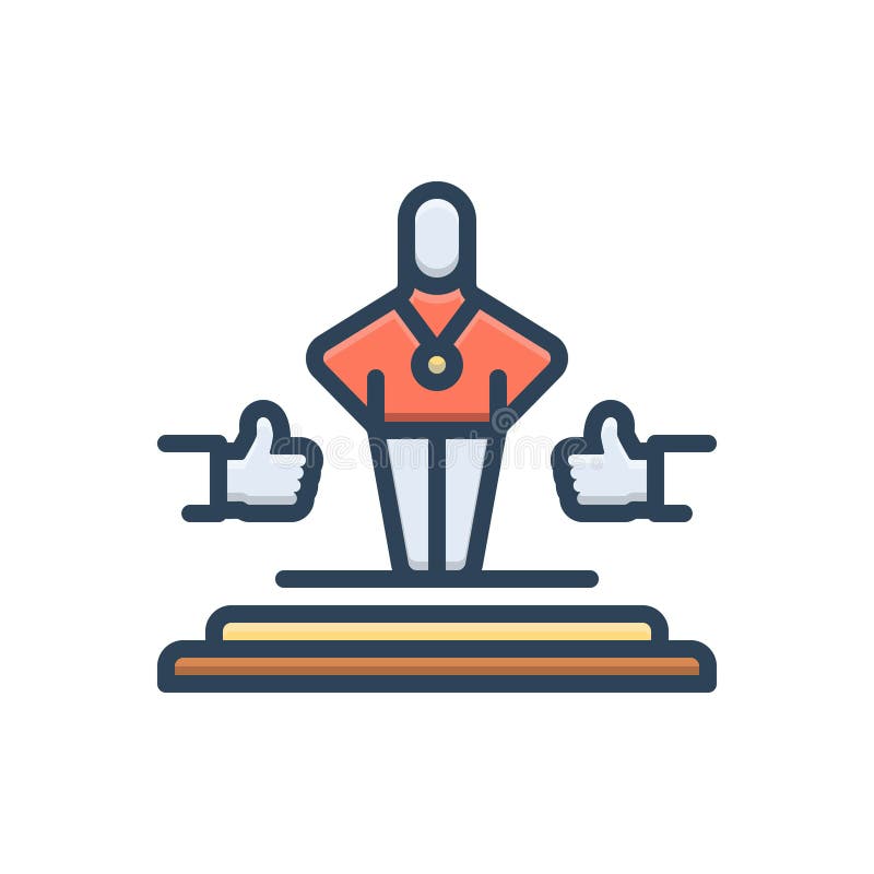 Color Illustration Icon for Well Done, Well and Great Stock Vector ...