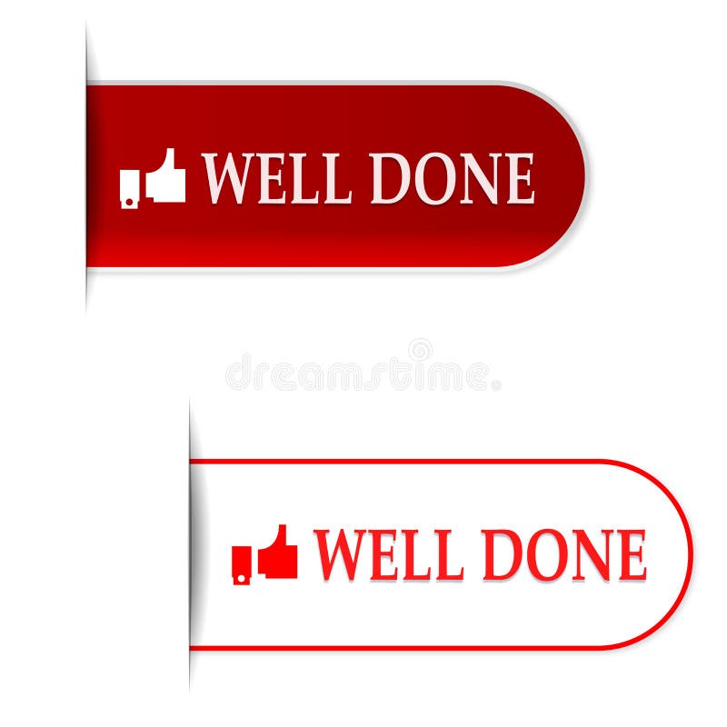 Well done stamp. stock illustration. Illustration of excellent - 18181350