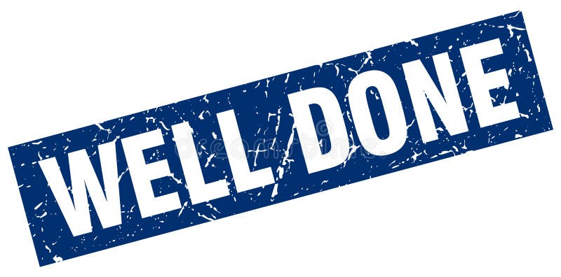 Well done stamp stock vector. Illustration of isolated - 118554737