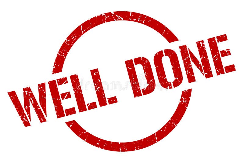 Well done stamp stock vector. Illustration of circle - 136876945