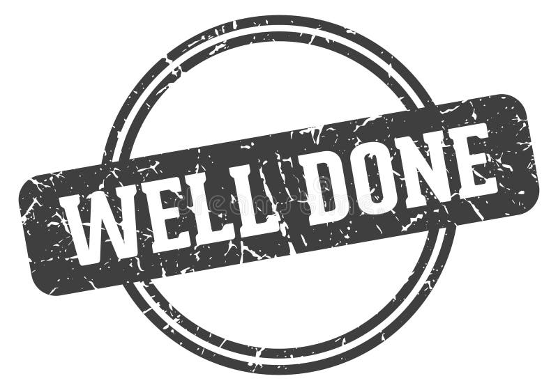 Well done stamp stock vector. Illustration of graphic - 365330387