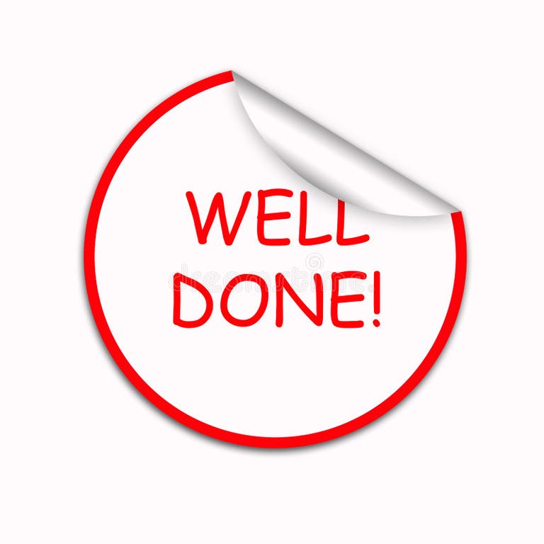 Well Done Sticker Stock Illustrations – 1,324 Well Done Sticker Stock ...