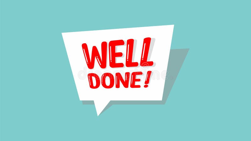 Well Done Vector Design for You or Your Media Stock Vector ...