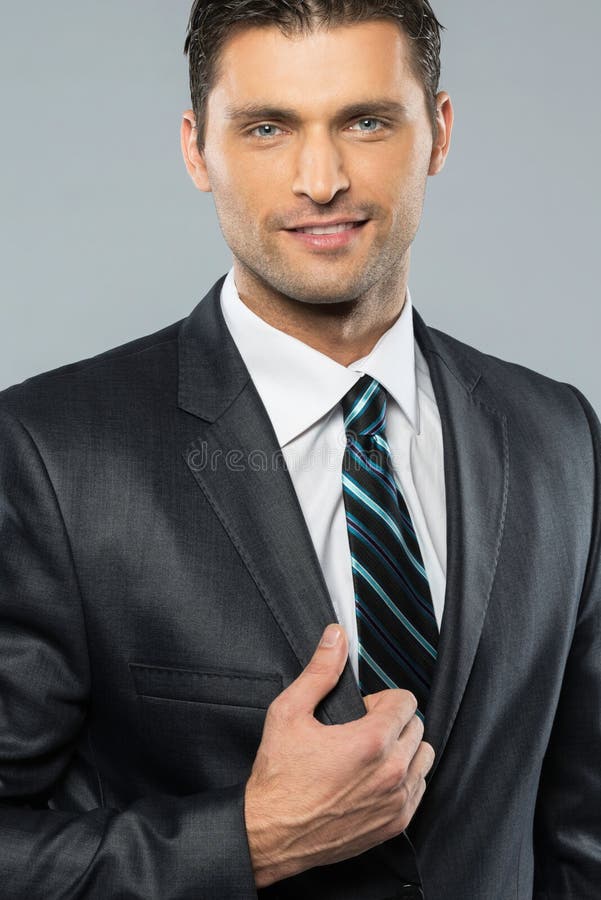 Well-dressed handsome man stock photo. Image of clothing - 38465494