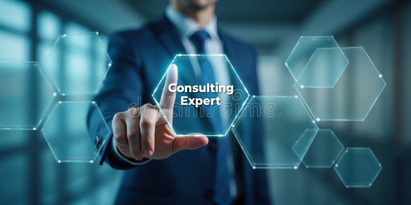 Professional Consulting Services Icon Press Stock Illustration ...