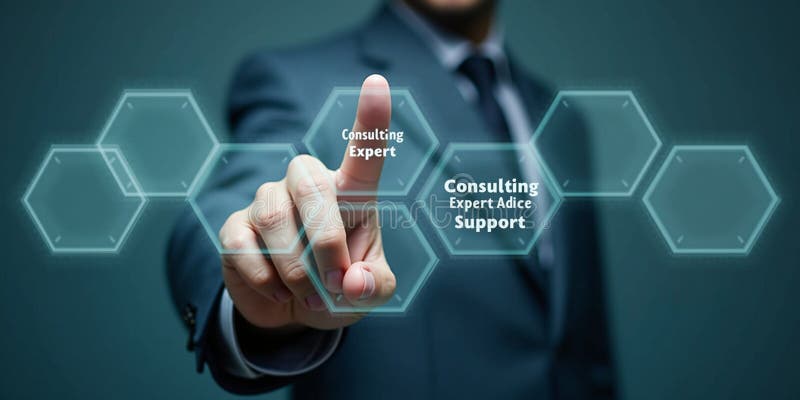 Professional Consulting Services Icon Press Stock Illustration ...