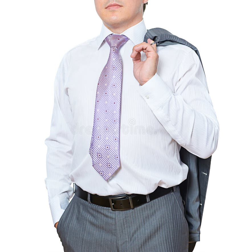Well dressed man on white stock photo. Image of serious - 31914048