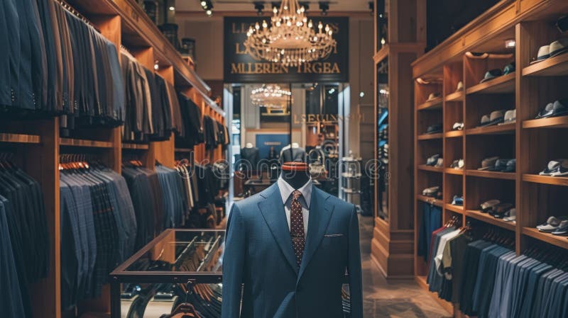 Mannequin Wearing Suit in Store Stock Photo - Image of clothing, attire ...