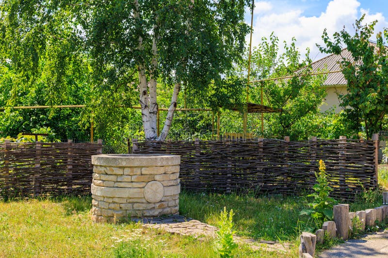 Well with Drinking Water. Background with Selective Focus and Copy ...